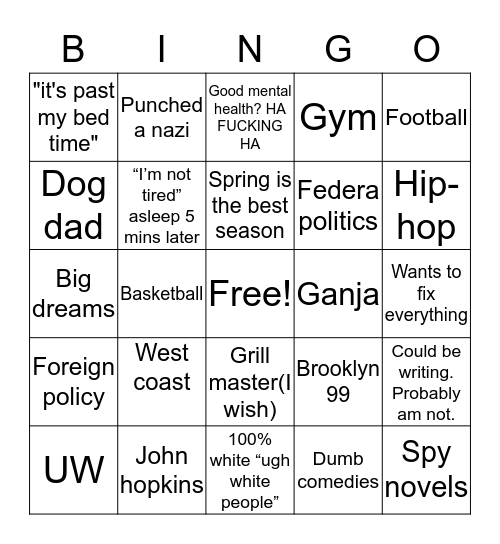 How Much Do We Have In Common Bingo Card How Much Do We Have In Common Bingo Card
