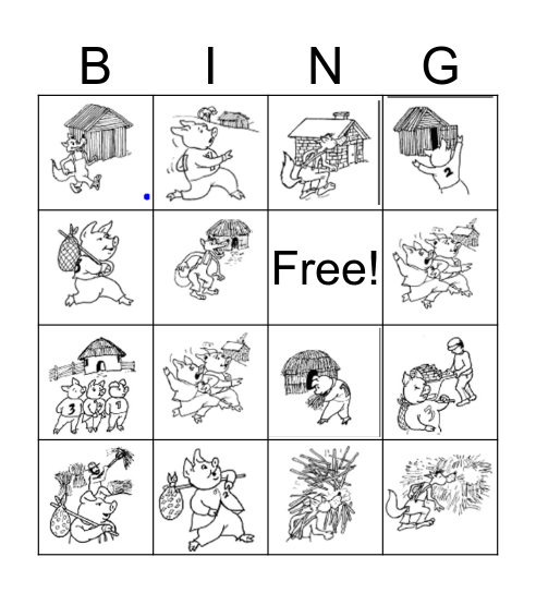 3 Little Pigs Bingo Card