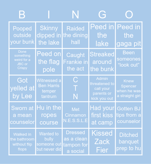 The Ultimate CTN Bingo Card