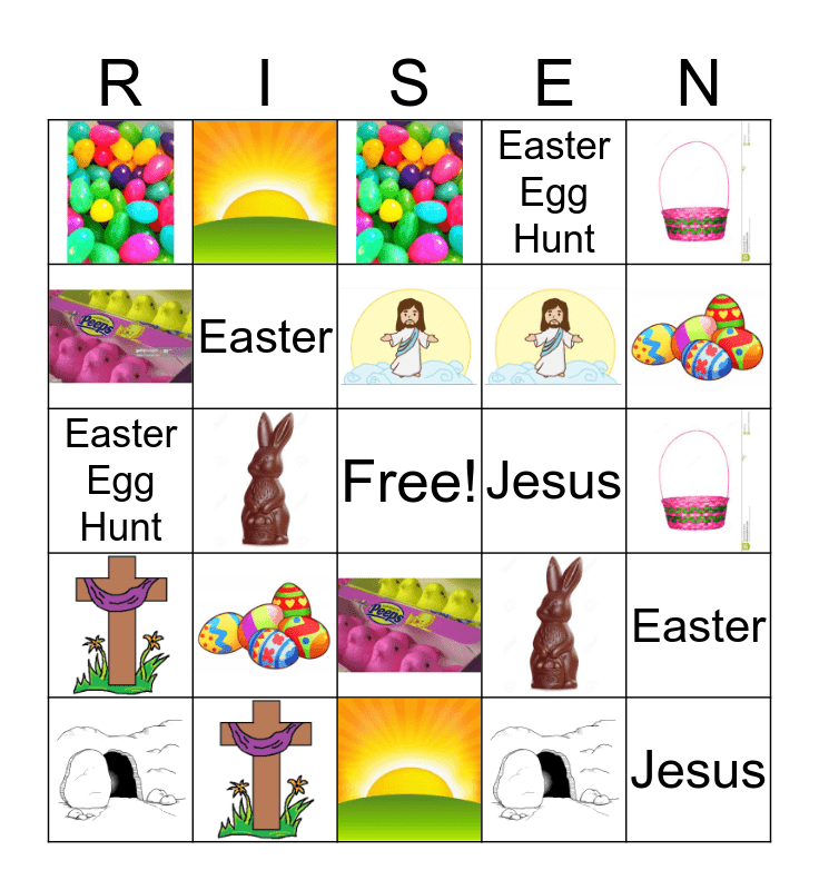 Easter Bingo Card