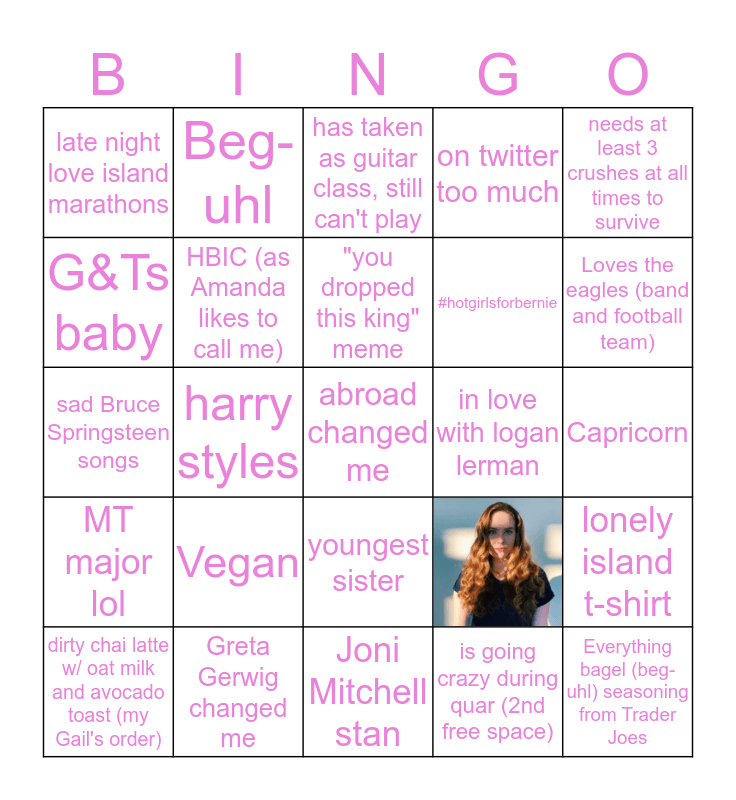 how much are you like JULIA Bingo Card