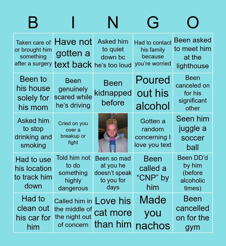 Being friends w/ Landyn Bingo Card