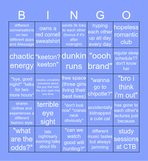 our brand Bingo Card