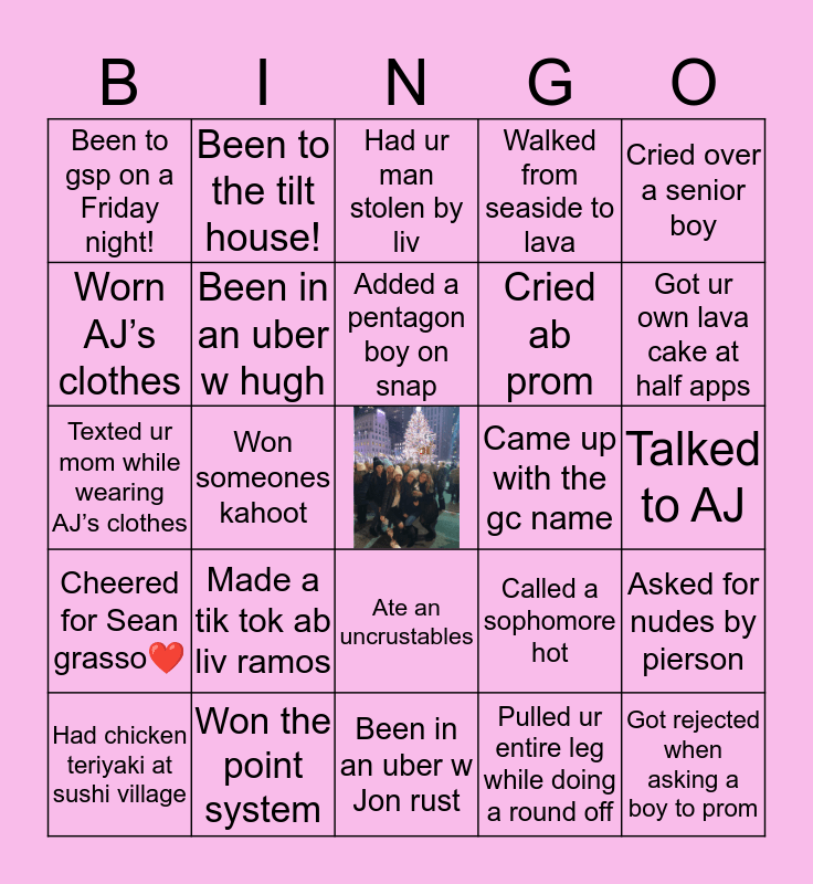 Dumb Bitch Bingo! Bingo Card