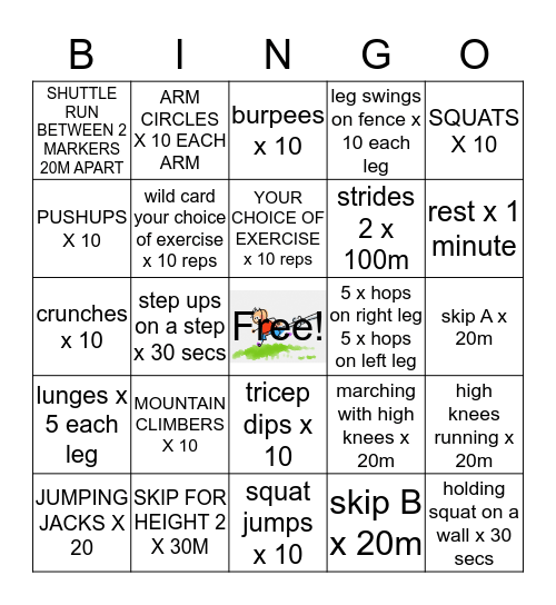 ABS TRAINING BINGO SESSION Bingo Card
