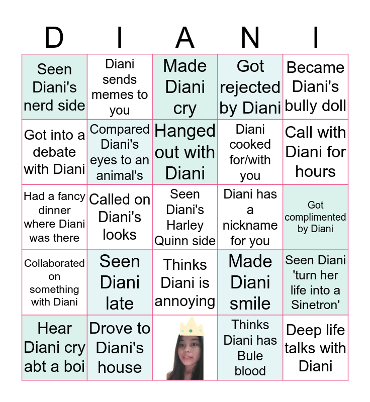 DIDI'S BINGGO Bingo Card