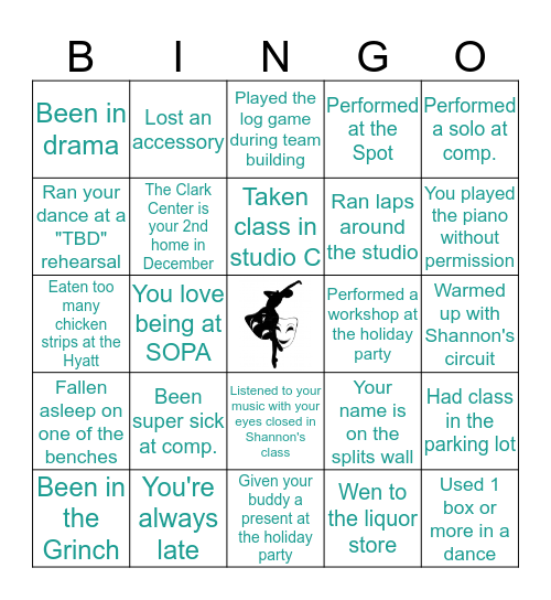 SOPA Bingo Card