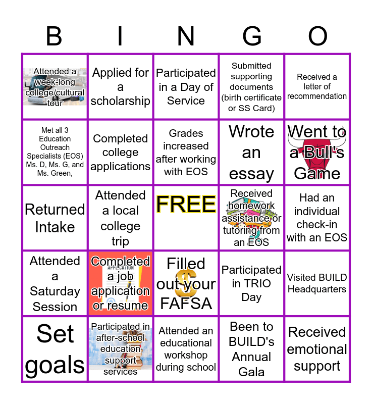 BUILDing Futures // Social Distancing Edition Bingo Card