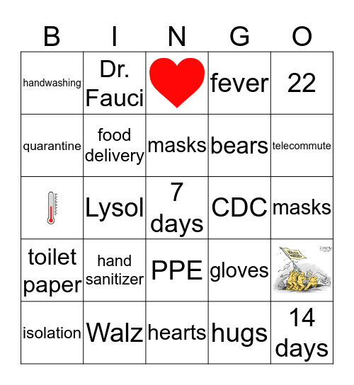 Covid Isolation - Part II Bingo Card