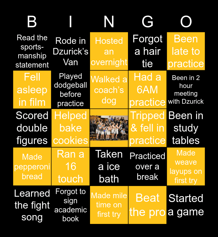 WOMENS BASKETBALL Bingo Card