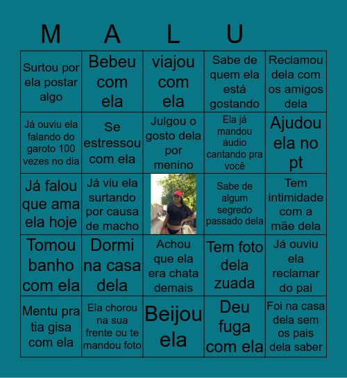 B I N G O D A Bingo Card