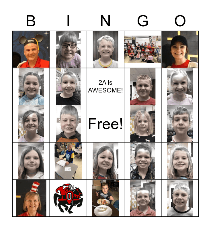 2A Online Bingo! Bingo Card