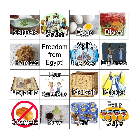 Passover Bingo! Bingo Card