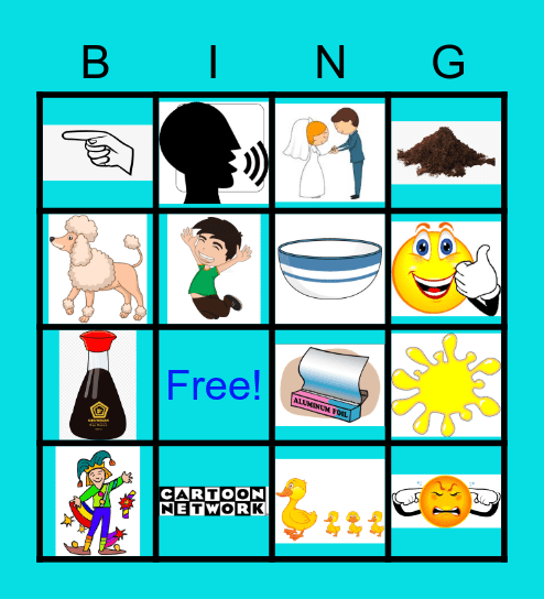 Diphthong Bingo Card