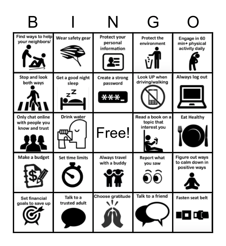 Play HEALTHY CHOICES Bingo Online | BingoBaker