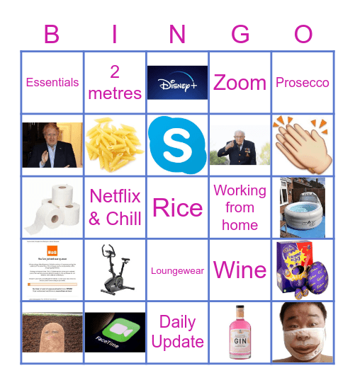 Lockdown Bingo Card