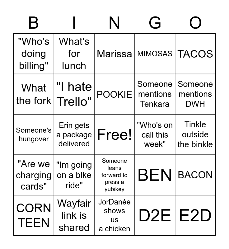 BoCo Bingo Card
