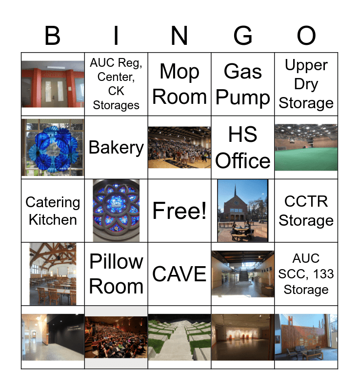 Hospitality Services Blackout Bingo Card