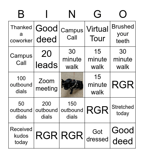 Let's Play Bingo! Bingo Card