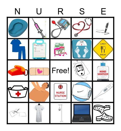 Nurses Week Bingo Card