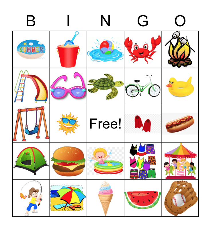 SUMMER Bingo Card