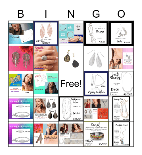 Blingo Bingo Card