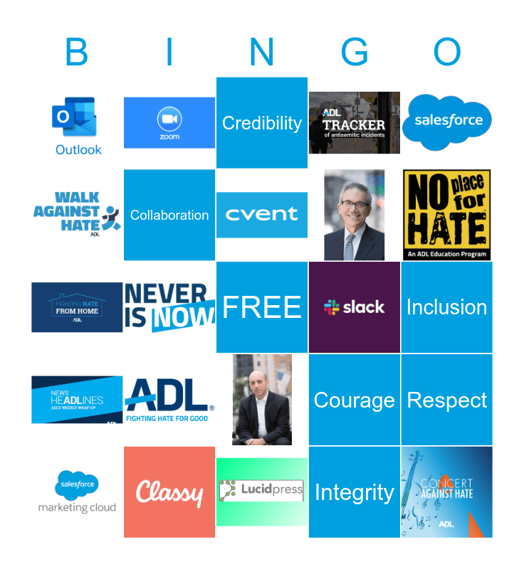 ADL Bingo Card