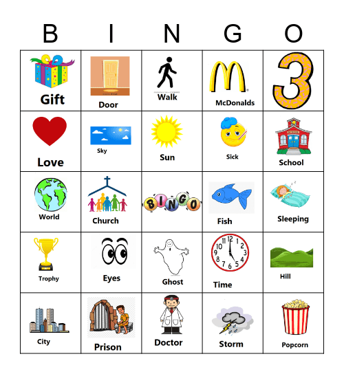 Storybook Bingo Card