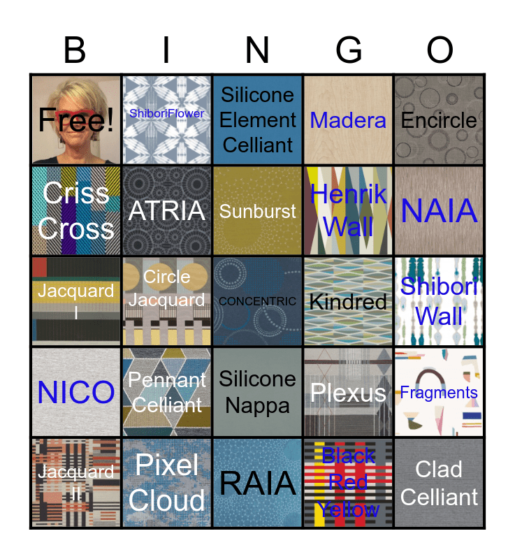 Designtex Bingo Card