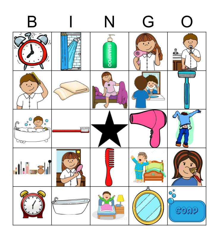 Une journée typique (Bien dit 2 Chapitre 5) Bingo Card