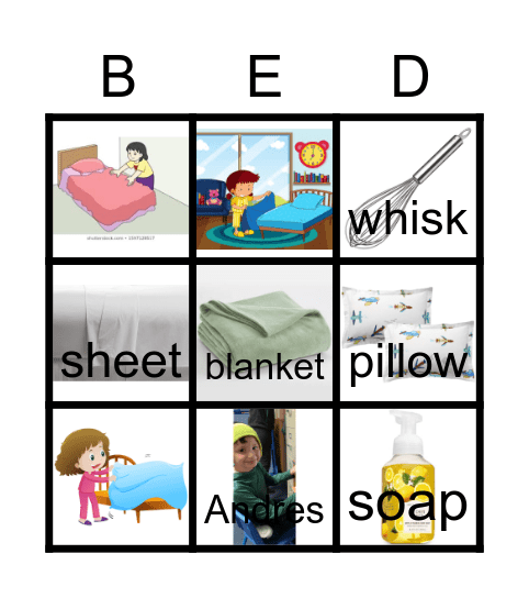 Make your bed Bingo Card