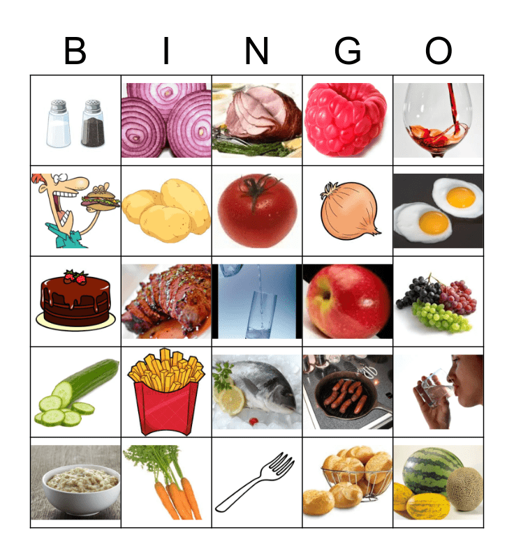 ESSEN UND GETRÄNKE Bingo Card