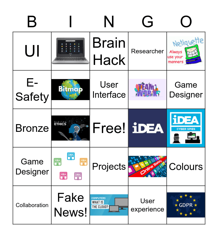 iDEA Badge Bingo Card