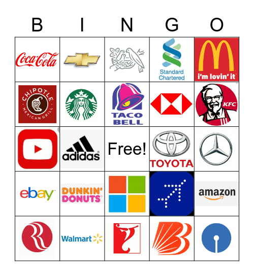 Brand Logos BINGO @ ABWA PSYCH Bingo Card