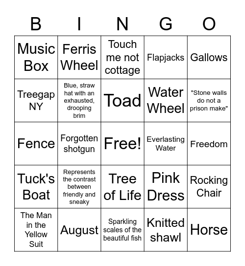 Tuck Everlasting Touch Me Not Cottage