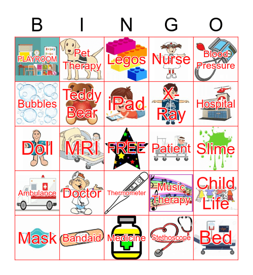 Hospital Bingo Card Hospital Bingo Card