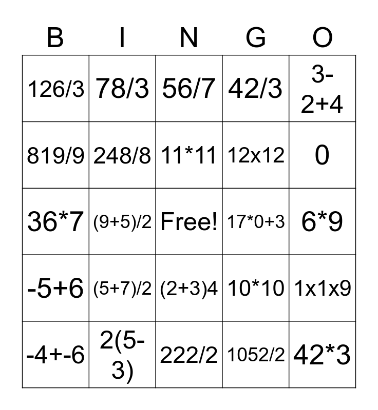 Last 5th Grade Bingo 2020 Bingo Card