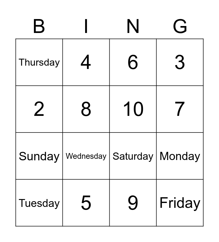 BINGO de JACK Bingo Card