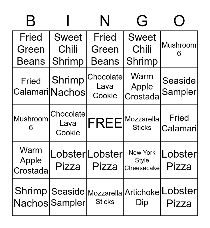 Add on BINGO Card