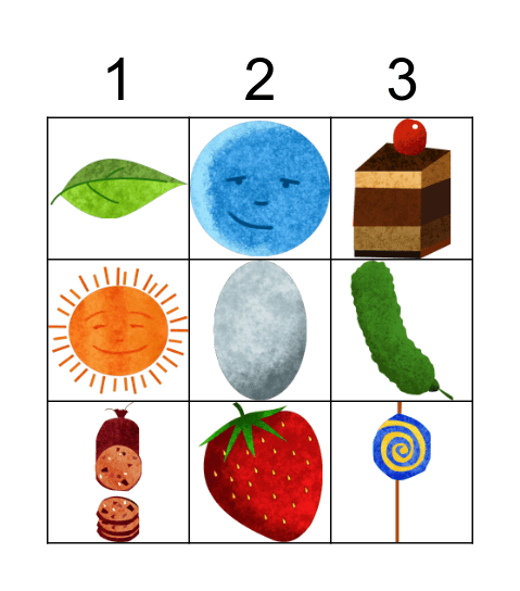 The Very Hungry Caterpillar Bingo Card