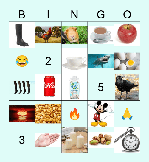 Knowledge Bingo Card