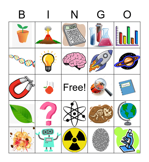 Science Bingo Card