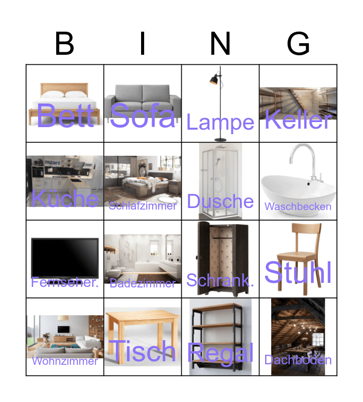 Haus Bingo Card
