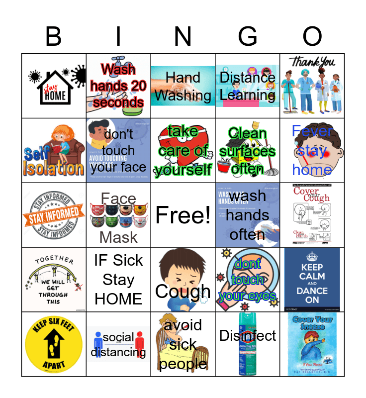 COVID Bingo Card