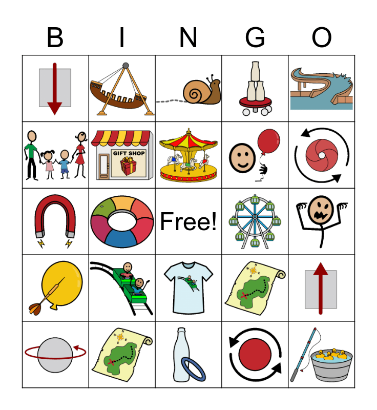 N2Y Amusement Park Bingo Card