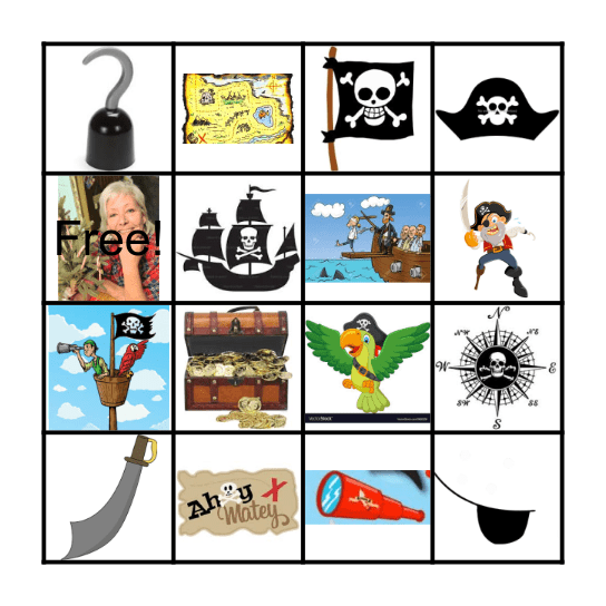 Pirate Bingo Card