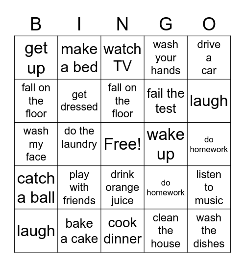 What Do You Do Bingo Card What Do You Do Bingo Card