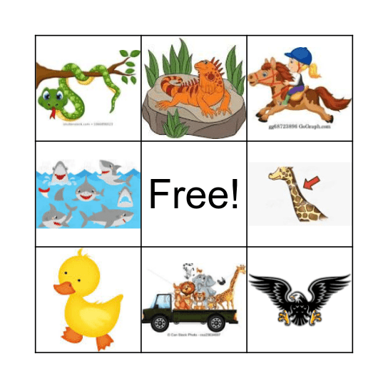 FCD with /k/ Bingo Card