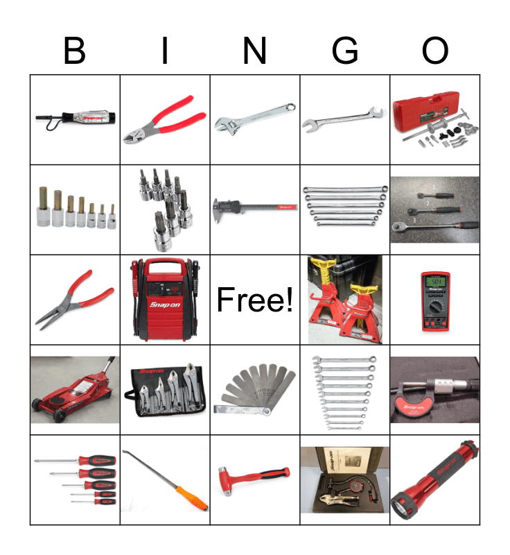 TOOLS Bingo Card