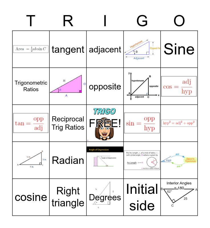 Play Trigonometry Review Online | BingoBaker